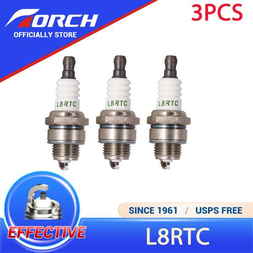 3X Genuine Copper TORCH Spark Plug L8RTC Repalce for NGK 2218/BPMR8Y ...