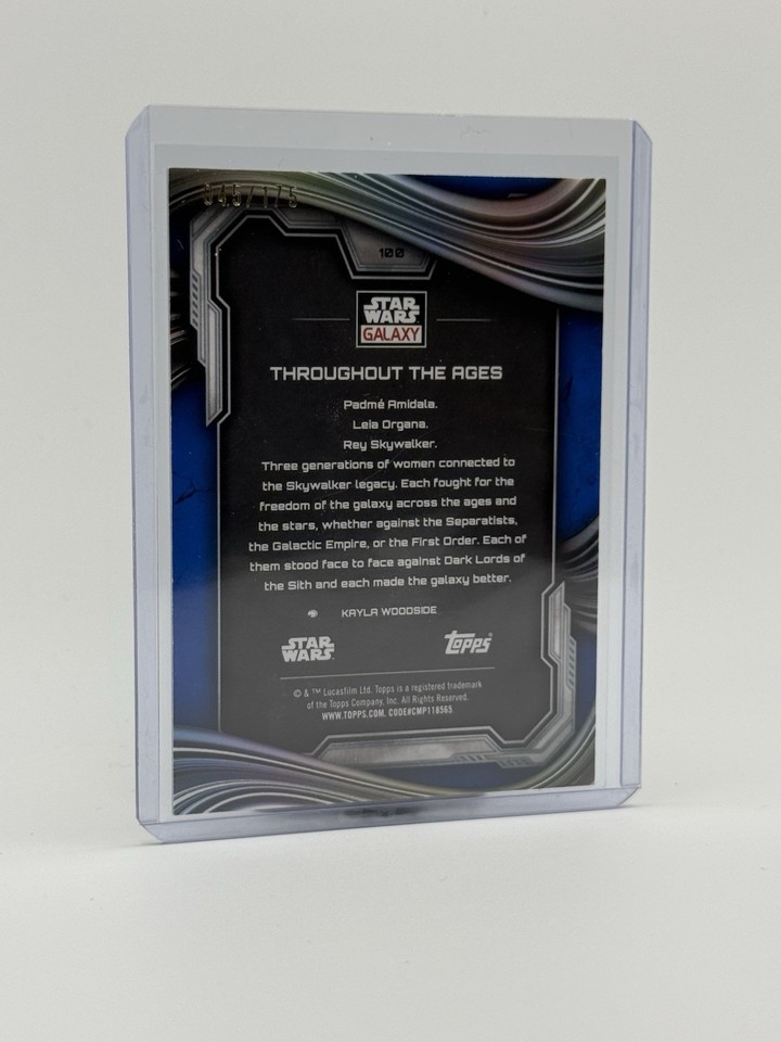 2025 Topps Chrome Star Wars Galaxy Throughout the Ages Blue Ray Wave ...