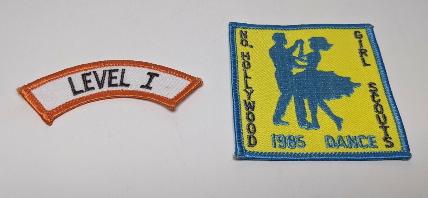 Girl Scout Rocker Patch - Level 1, No (North) Hollywood 1985 Dance ...