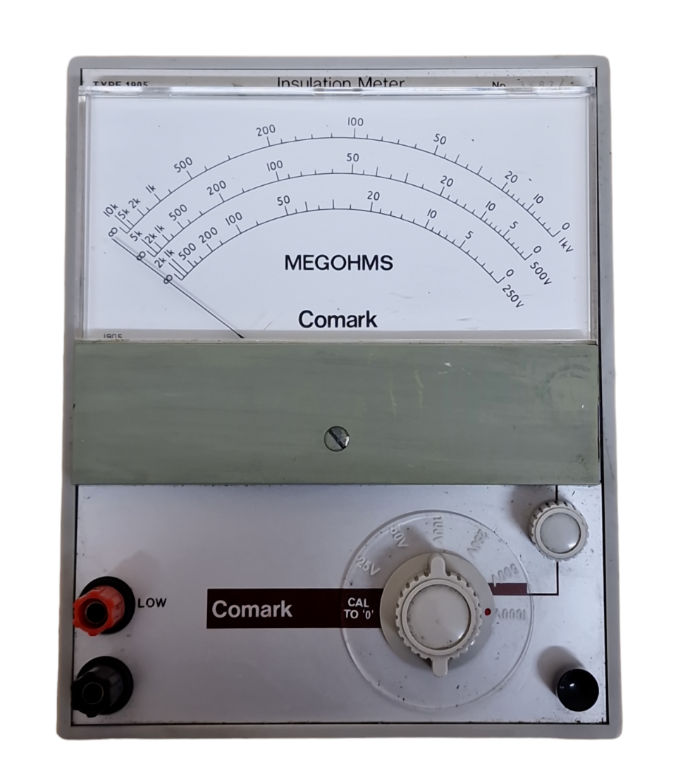 Vintage Comark Insulation Meter 1905 with Carry Case & Cables - TESTED ...