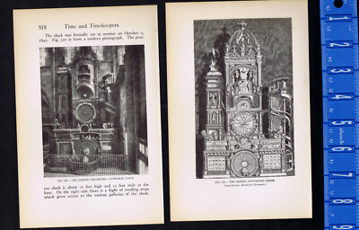 Original and Second Strasbourg Germany Cathedral Clocks - Prints | eBay