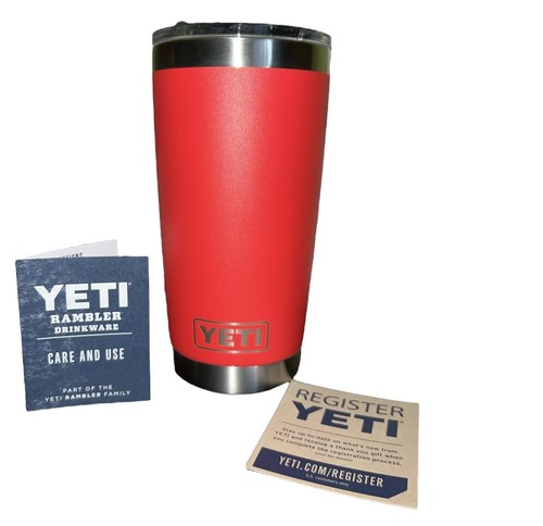NEW Yeti Coca-Cola Coke Red Rambler 20 Oz Tumbler MagSlider Lid Limited ...