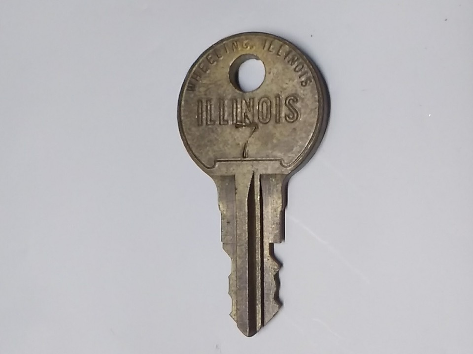 ILLINOIS Lock Key # J627 J 627 Slot Machine Jukebox Wallbox Arcade Coin ...