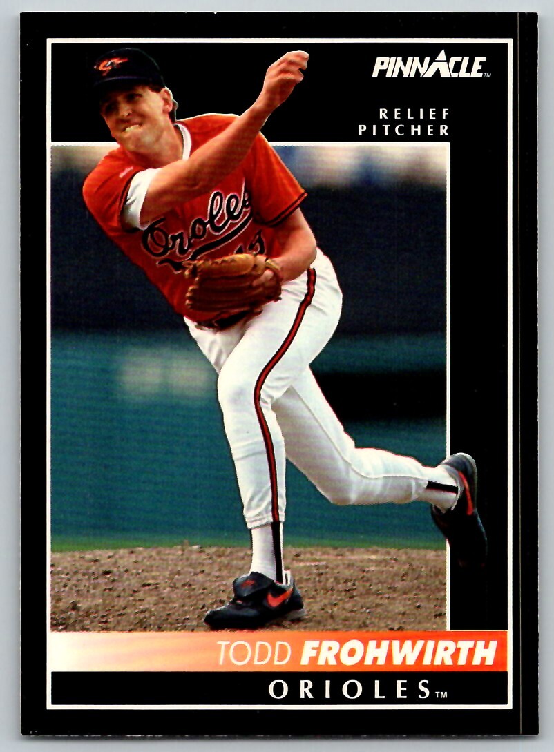 1992 PINNACLE TODD FROHWIRTH BALTIMORE ORIOLES #411 | eBay
