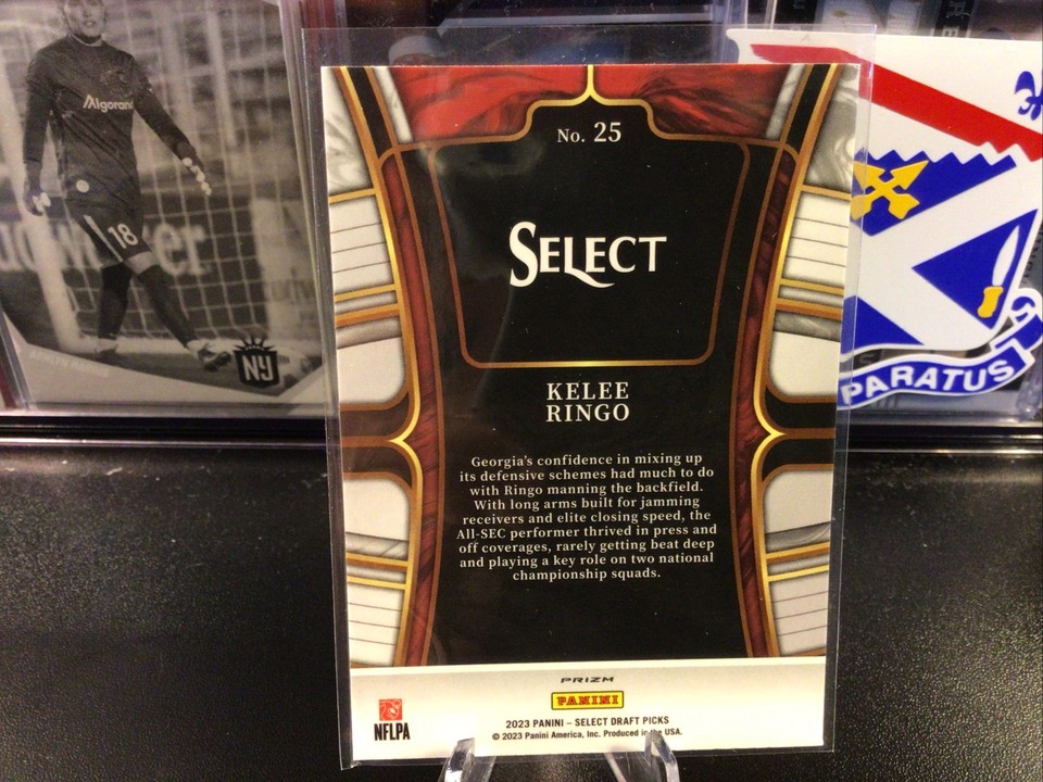 2023 Select Draft Picks Kelee Ringo ROOKIE RED LAZER PRIZM SP Georgia ...