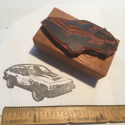 1970's Alfa Romeo Sprint Veloce Car RUBBER STAMP - alfasud coupe 1974 ...