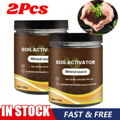2PCS Soil Activator - Soil Conditioner,Plant and FlowerFertilizer 120g ...