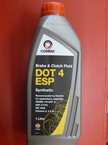 COMMA BRAKE & CLUTCH FLUID DOT 4 ESP SYNTHETIC - 1 LITRE | eBay UK