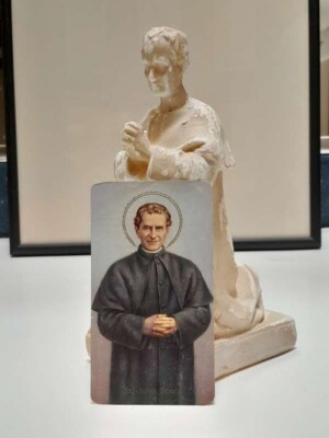 VTG Statue St. Don Bosco Figurine Saint Father Plaster Religious | eBay