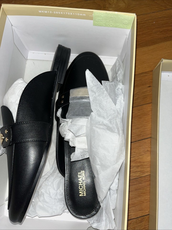 Michael Kors Plate Mule Black 7.5 M Women 196108827042| eBay
