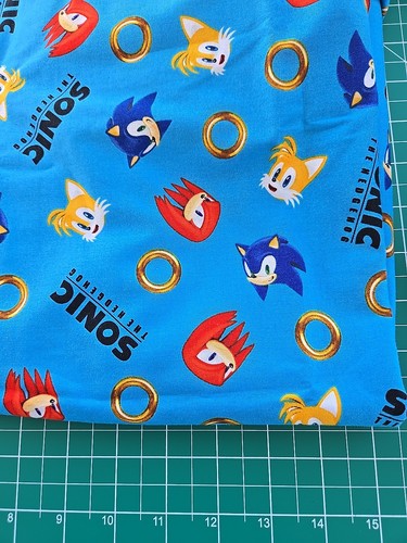 Cotton fabric Sonic by the half yard 18''x44'' NEW Craft DIY Sewing | eBay