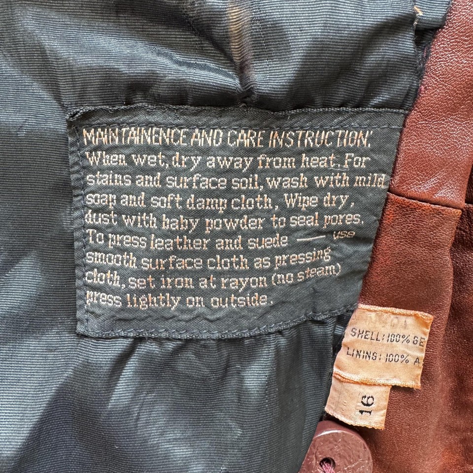 Vintage tfc Leather Jacket Womens 16 Burgundy Woven Pockets Long Coat ...