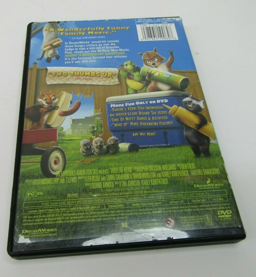 Over the Hedge (DVD, 2006) 97361190648 | eBay
