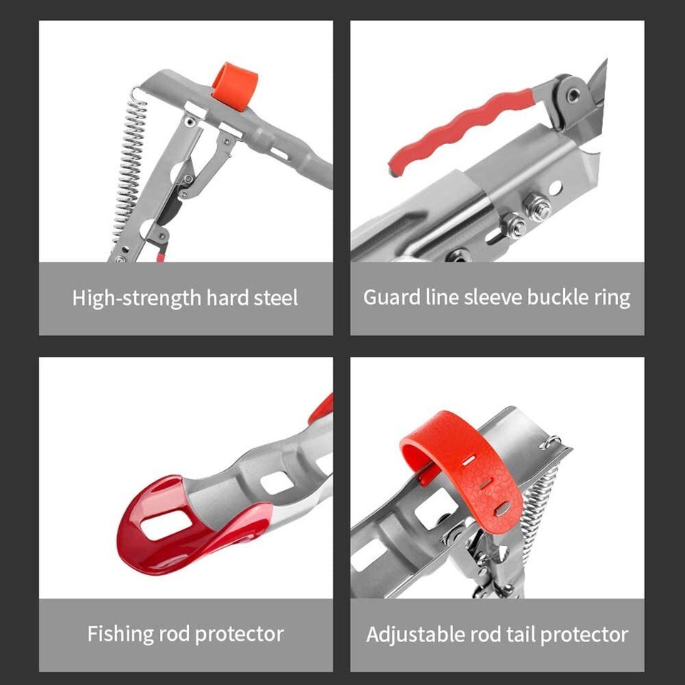 Smart Fish Catcher Automatic Spring Fishing Rod Holder Steel Pole Tip ...