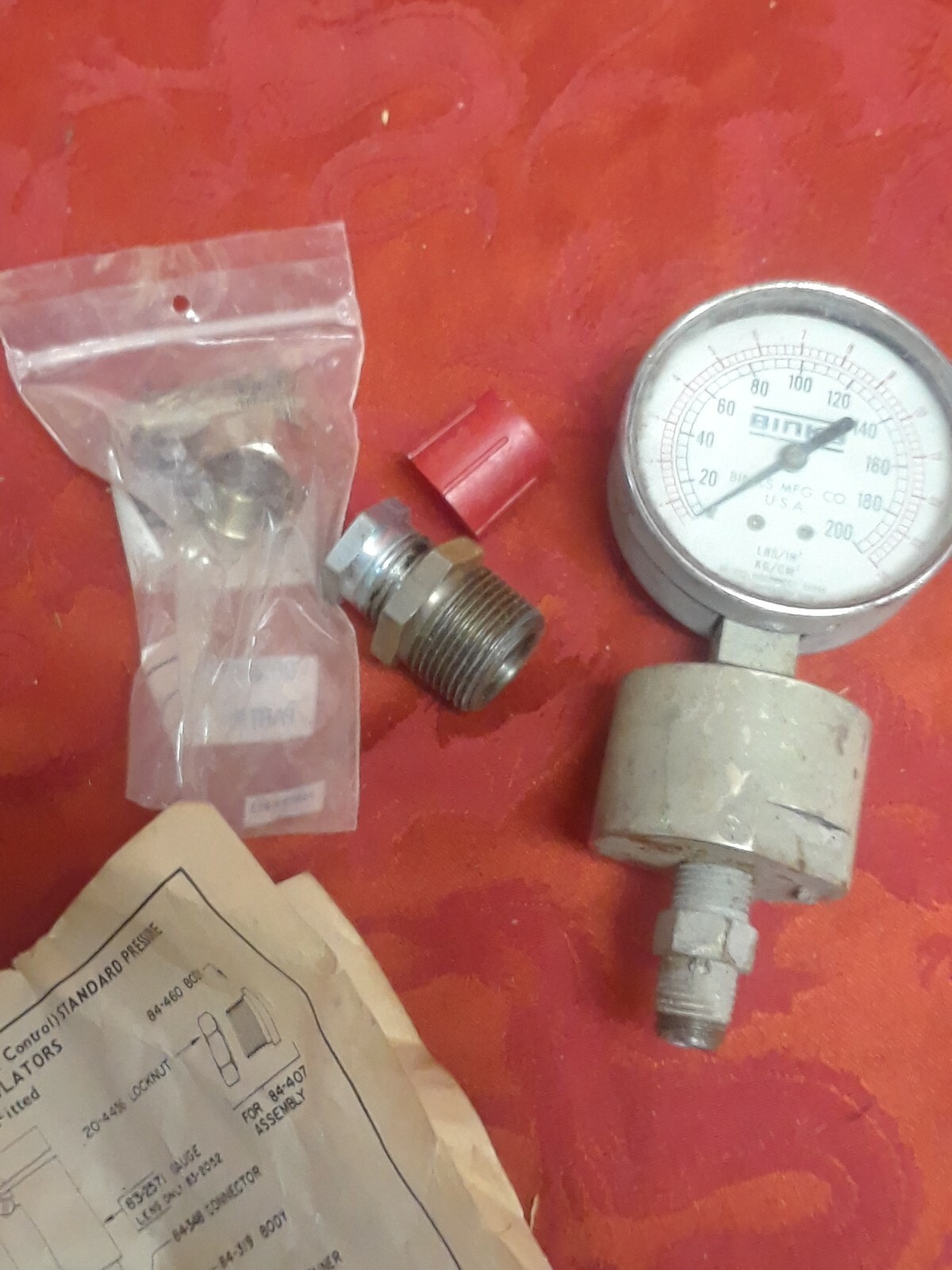 Lot of binks 84-320 SS Low Pressure Fluid Regulator Assembly psi bar ...