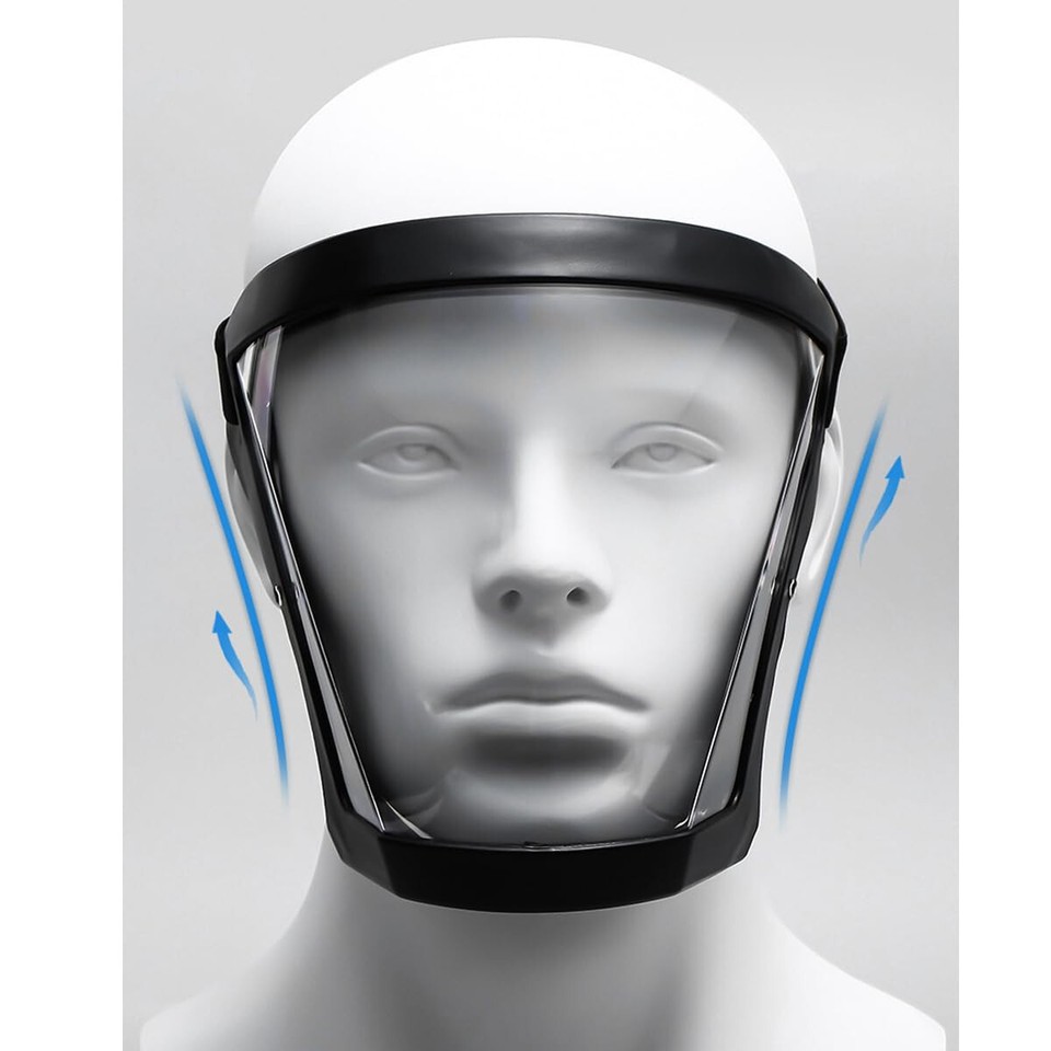 Full Face Super Protective Mask Anti-Fog Shield Safety Transparent Head ...