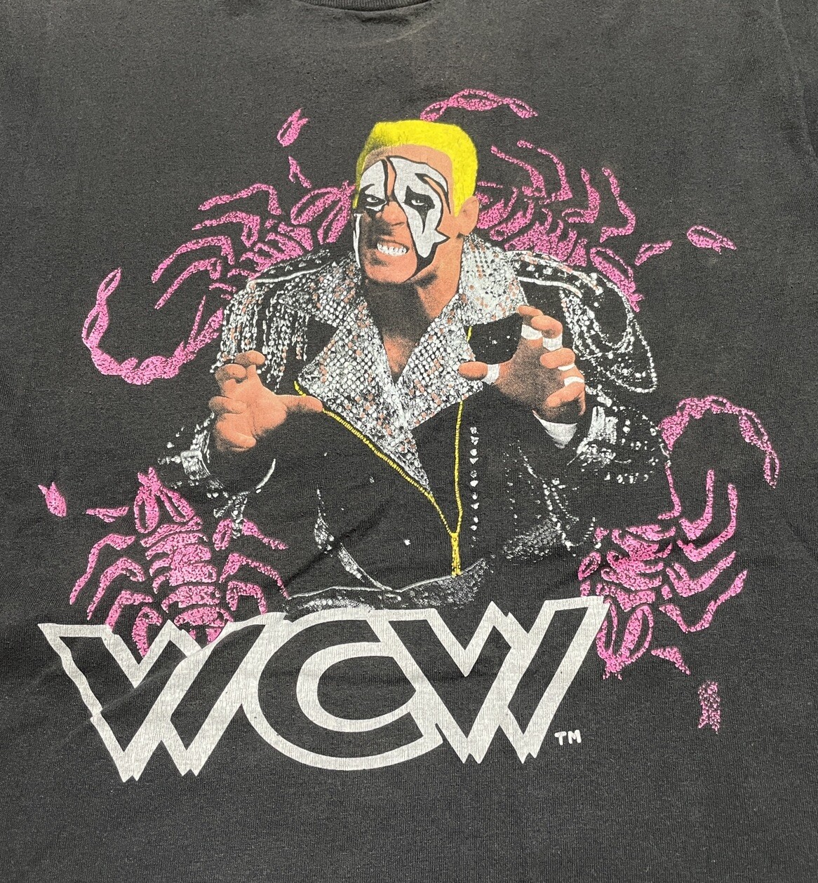 WCW Sting Double Sided T-shirt Vintage AEW WWE TNA NJPW AJPW NWO 80s ...