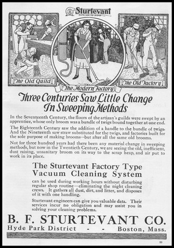 1922 B. F. Sturtevant Co. Boston 17th & 18th Century Guild Factory Art ...