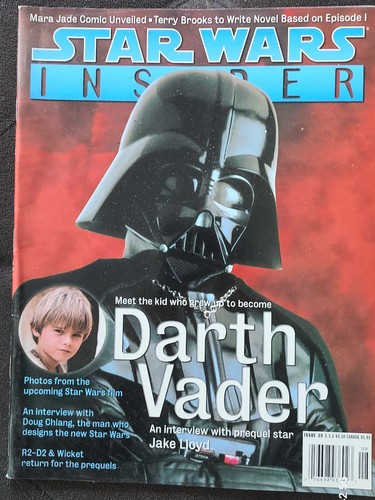 Star Wars Insider Magazine Issue #39 Darth Vader cover 1998. | eBay