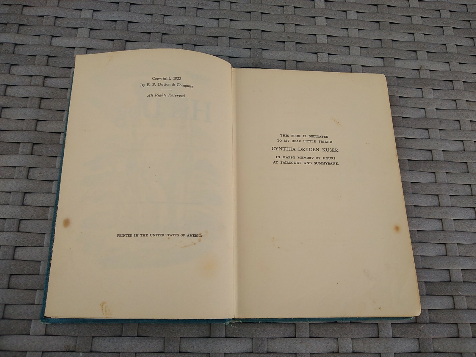 His Dog – Hardcover Book - Albert Payson Terhune - Grosset & Dunlap ...