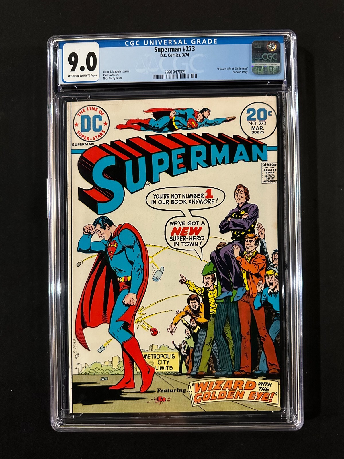 Superman #273 CGC 9.0 (1974) - "Private Life of Clark Kent" backup ...