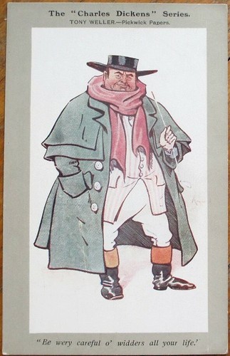 Kyd/Joseph Clayton Clark/Artist-Signed 1905 Charles Dickens Postcard ...