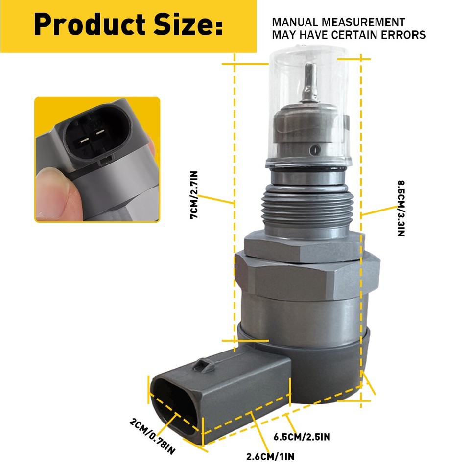 Fuel Rail Pressure Relief Valve Sensor for Audi Skoda Octavia Superb ...