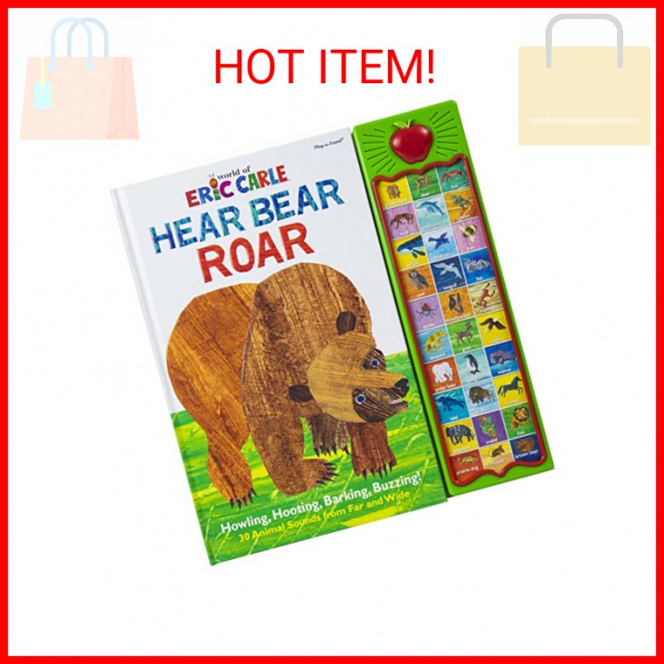 World of Eric Carle, Hear Bear Roar 30-Button Animal Sound Book - Great ...