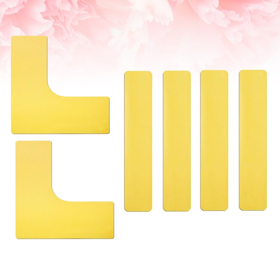 6 Pcs Tennis Court Markers Line Ground Label Sports Supplies Sticker ...