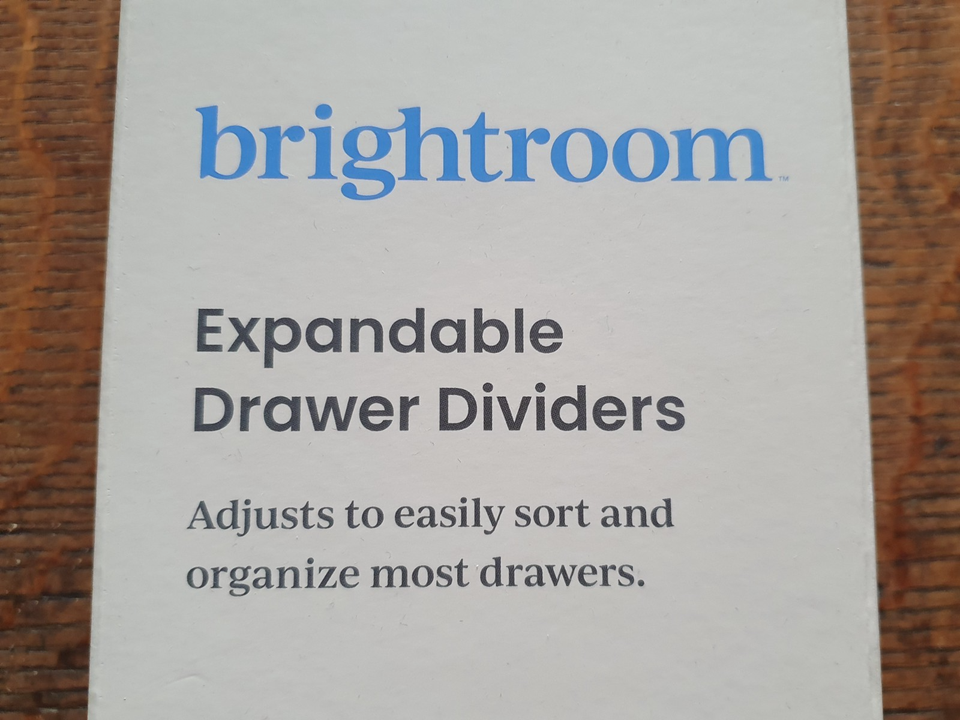 Target Brightroom Expandable Drawer Dividers White Plastic 2 Count ...