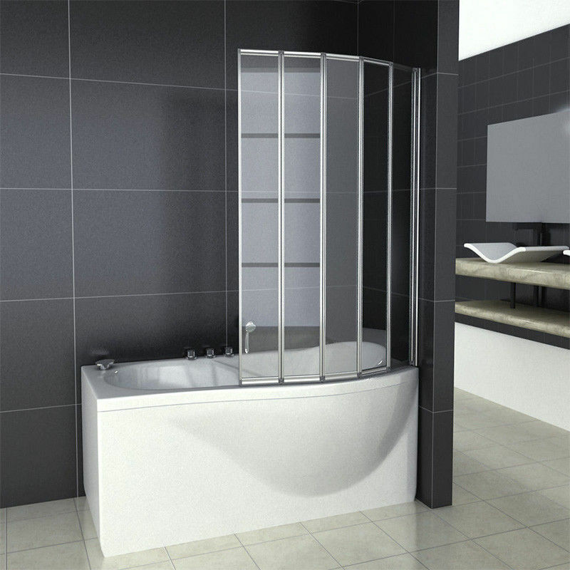 4 / 5 Folds Pivot Folding Glass Screen Over Bath Shower Door Panel ...