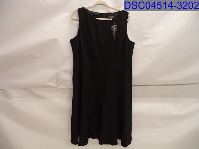 Black Label Womn's Black Drss Sze=16 Armpit to Armpit=21.5" Waist=24 ...