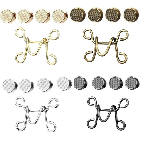 Snap Button Waist Closing Waist Buckle Extender Nail-free Waist Buckle ...