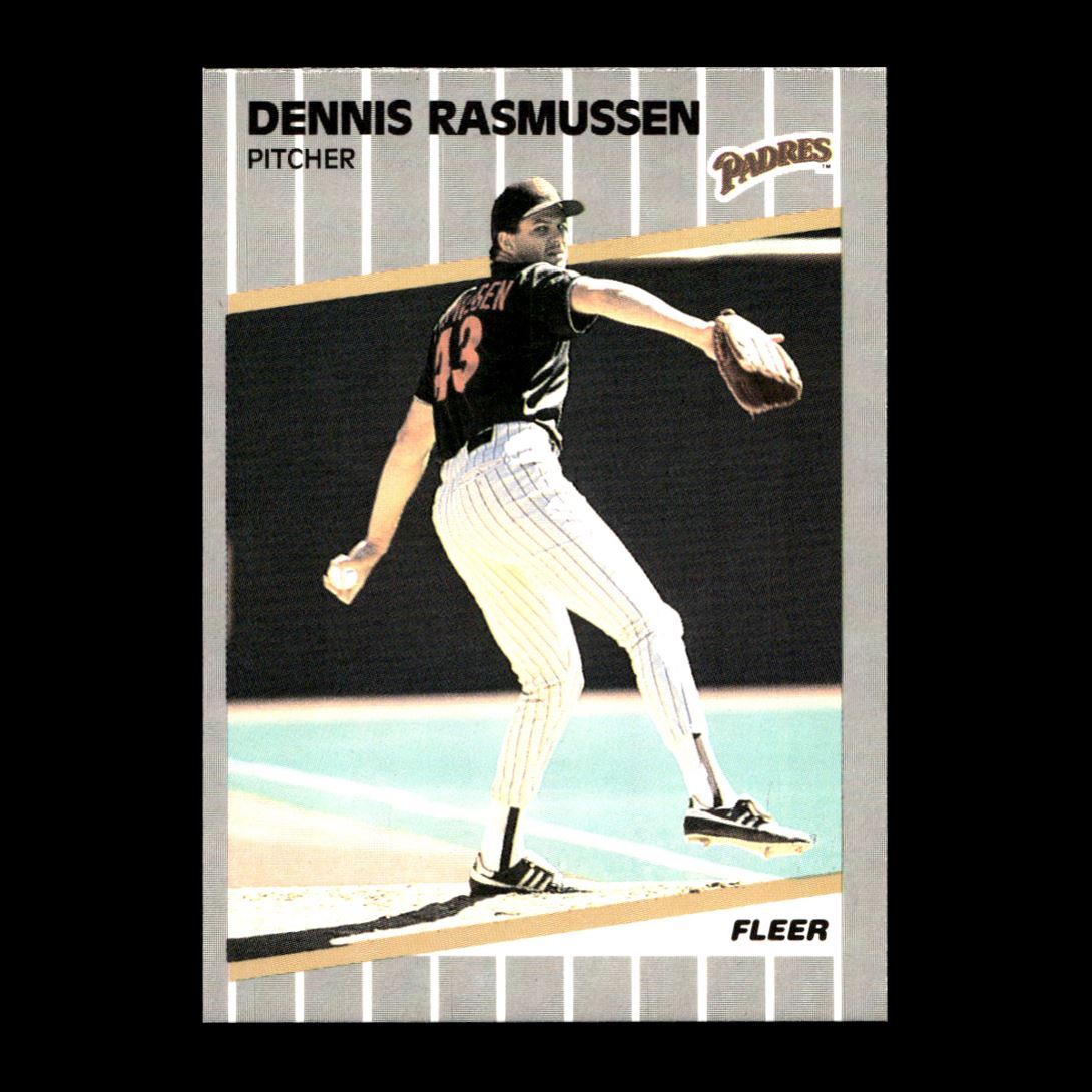 Dennis Rasmussen 1989 Fleer San Diego Padres #314 R322F 14 | eBay