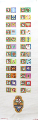 A. Bradley Advent Calendar 213 Ornament Handpainted Needlepoint Canvas ...