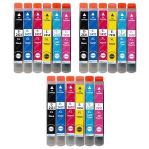 18 Ink Cartridges (Set) for Epson Expression Photo XP-750 XP-850 XP-950 ...