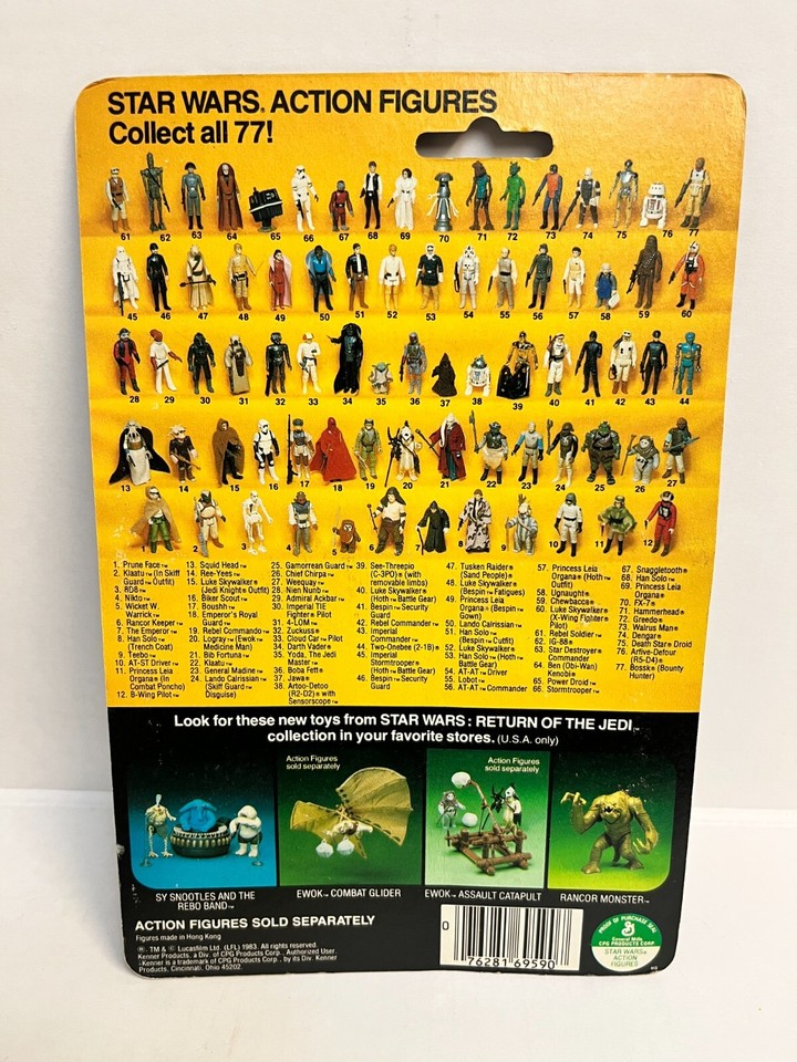 Star Wars Return of the Jedi Prune face figure MOC 77 Bk 1983 Kenner ...