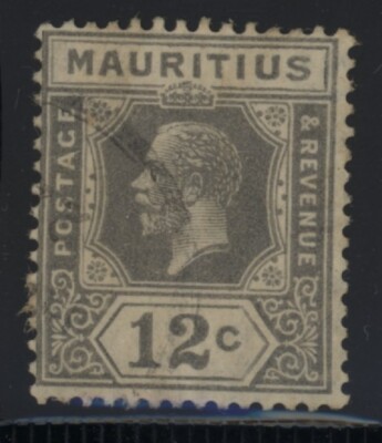 Mauritius 12c grey stamp SG 231 Type A | eBay UK