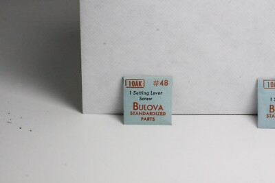 BULOVA 10AK 48 SETTING LEVER SCREW 2U | eBay
