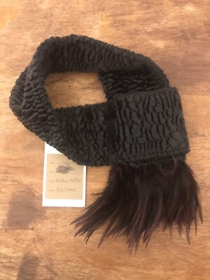 Tigerlady Women’s Feather Muffler One Size Charcoal Plum | eBay