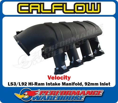Calflow Velocity LS3 / L92 Hi-Ram Intake Manifold, 92mm, Black, CAL-76 ...