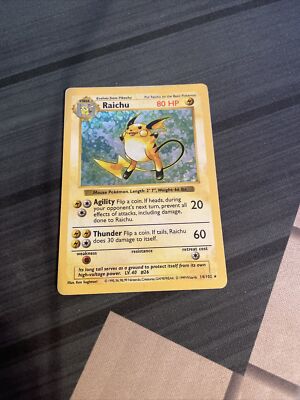 Shadowless Raichu Holo 14/102 PSA? | eBay