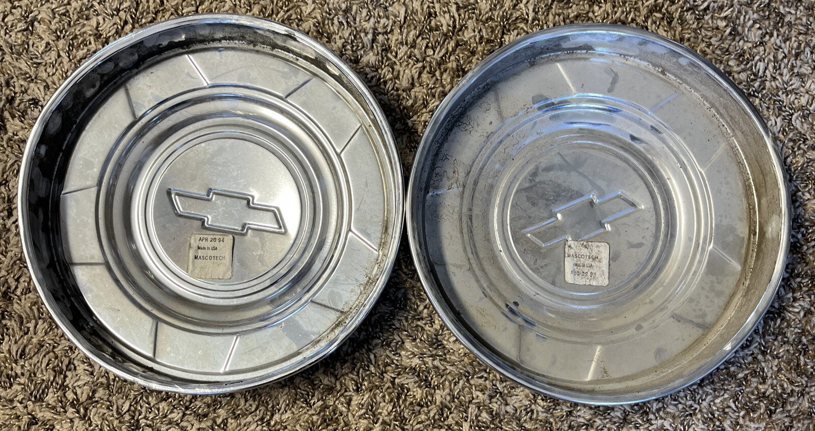 2 Chevy C10 C20 1500 Pickup Blazer OEM Wheel Center Rim Hub Cap Cover 5 ...