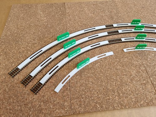 HO /OO and N Scale Model Railroad Track Radius Gauges | eBay