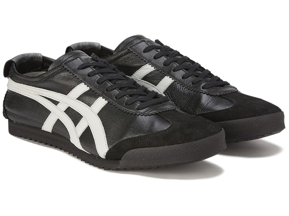 Onitsuka Tiger NIPPON MADE MEXICO 66 DELUXE 1181A435 BLACK WHITE BIRCH ...