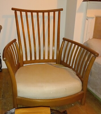 Ercol Renaissance High Back Easy Chair Golden Dawn Finish 1068 GD | eBay UK