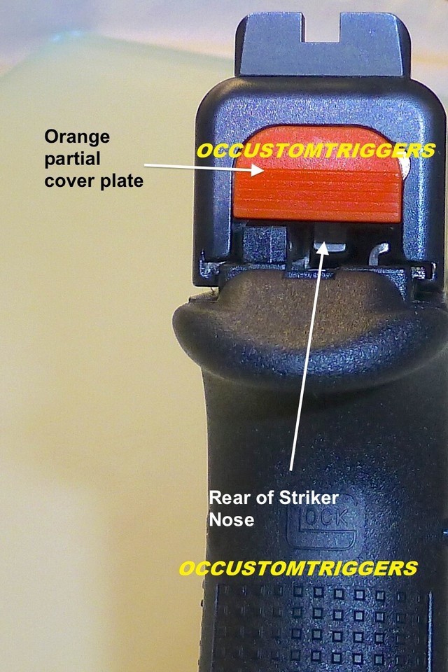 Glock Slide Cover Plate, Orange Half Height for Inspection Only SP05865 ...
