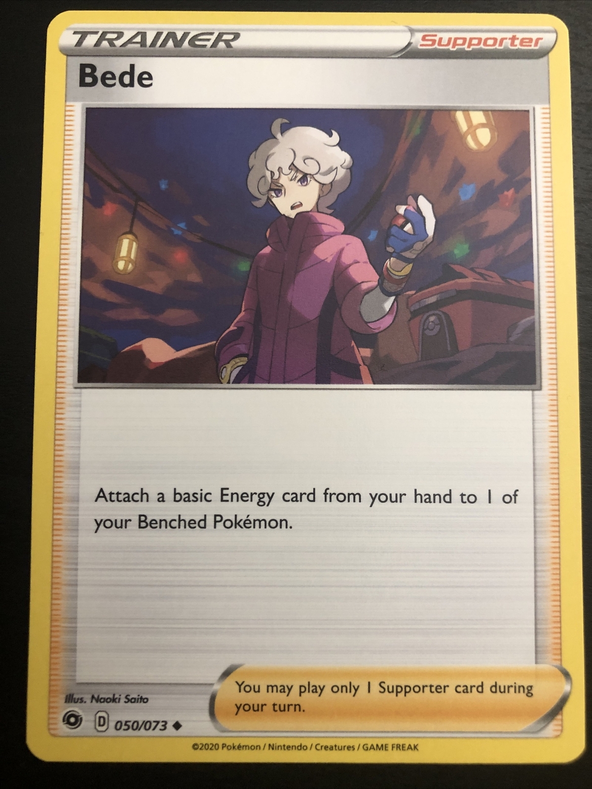 Pokemon TCG Champion's Path - Bede 050/073 Uncommon Trainer | eBay