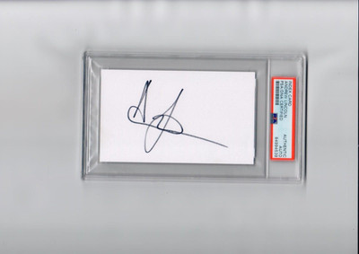 Andrew Lincoln Signed Autographed 5x3 Index Card PSA Certified The ...