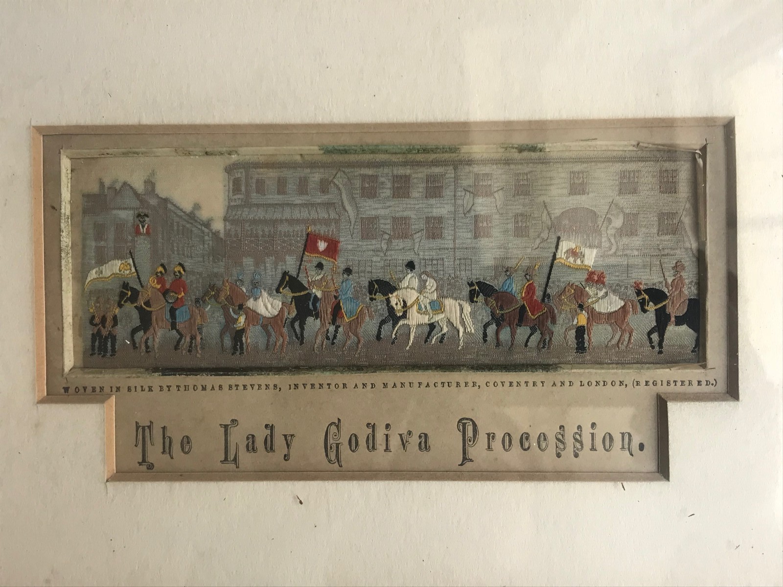 Antique Stevengraph The Lady Godiva Procession Framed | eBay
